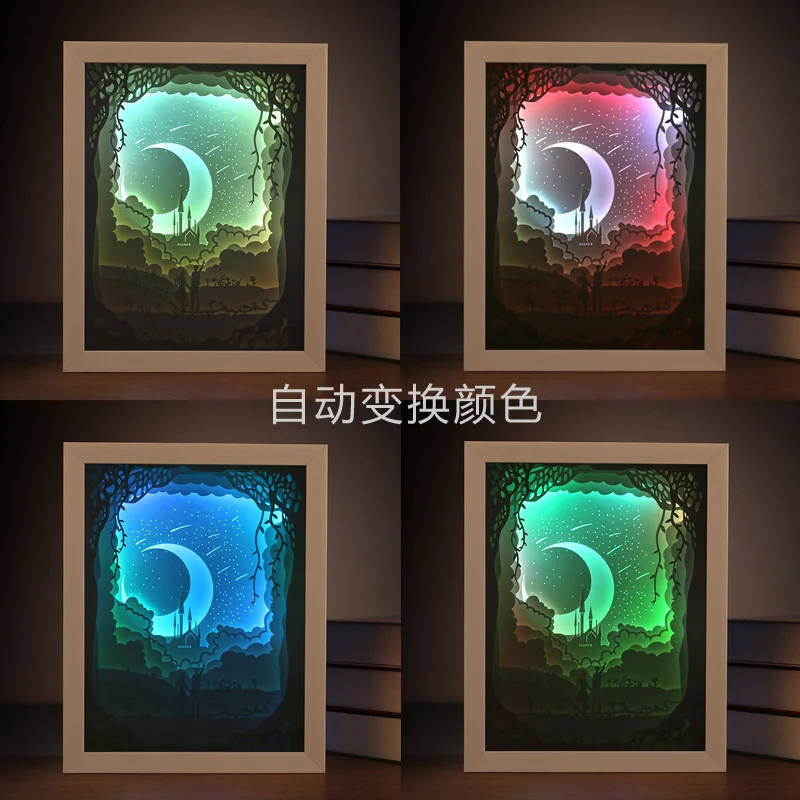 Amazing Paper Cut Light Box 3d Elegant Dioramas Inside Backlit Paper ...