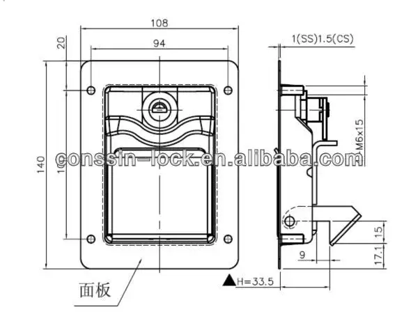 Silent Type Generator Set Canopy Door Handle Lock - Buy Silent Type ...