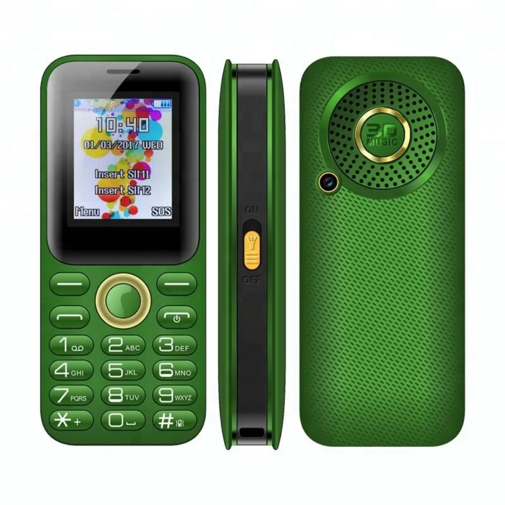 H-mobile X1000 feature phone 1.8 Inch Dual SIM 1600mAh Battery GSM ...