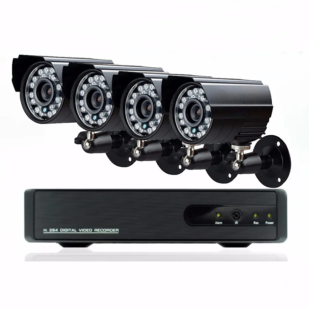 Home Security CCTV 1080P AHD DVR Kit 4CH 2.0MP Outdoor Camera Set ...