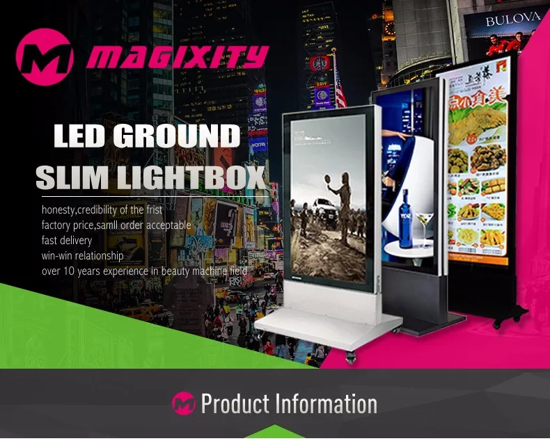 Led Outdoor Scrolling Advertising Light Box Led Standing Lightbox - Buy ...