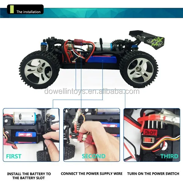 Wltoys A959 - B 1 : 18 Scale 70km/h High Speed Rc Toy Car 4wd Buggy Off ...