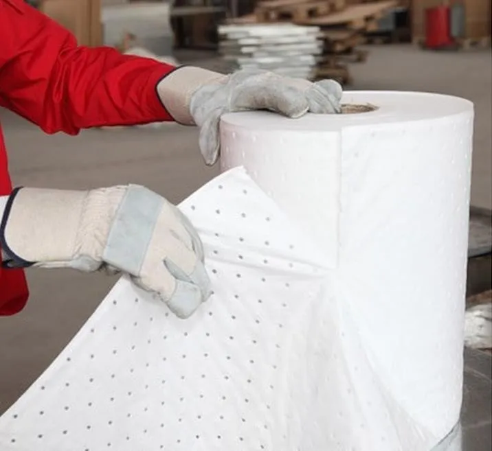 White Polypropylene Industrial Compound Oil Absorbent Mats - Buy ...