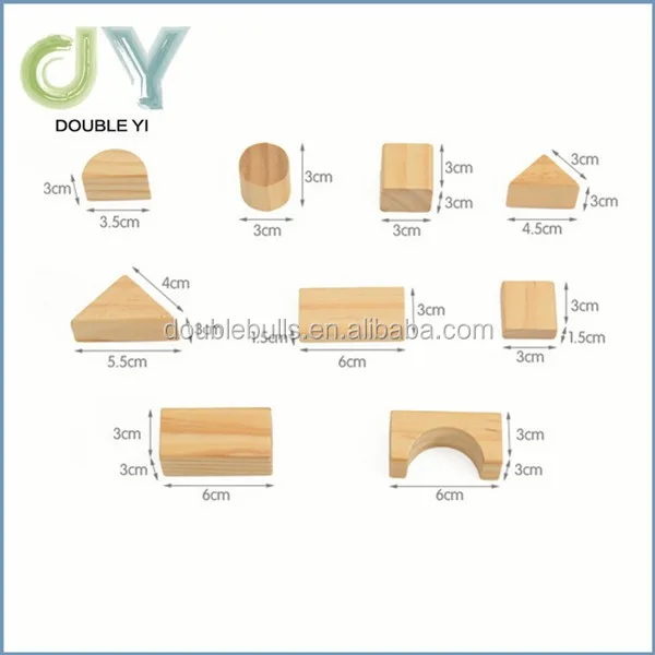 Eco-friendly Wood Building Blocks Early Childhood Educational Toys ...