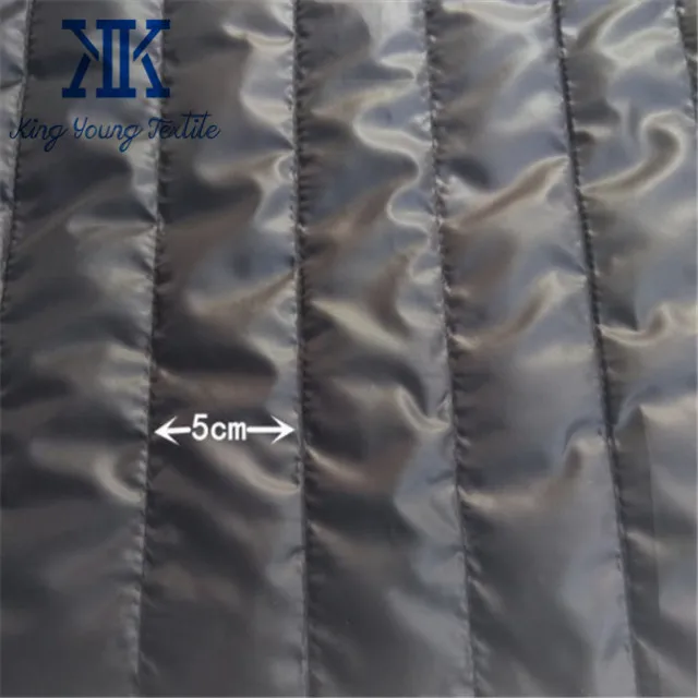 Single Faced Black Quilted Fabric - Padded & Thermal