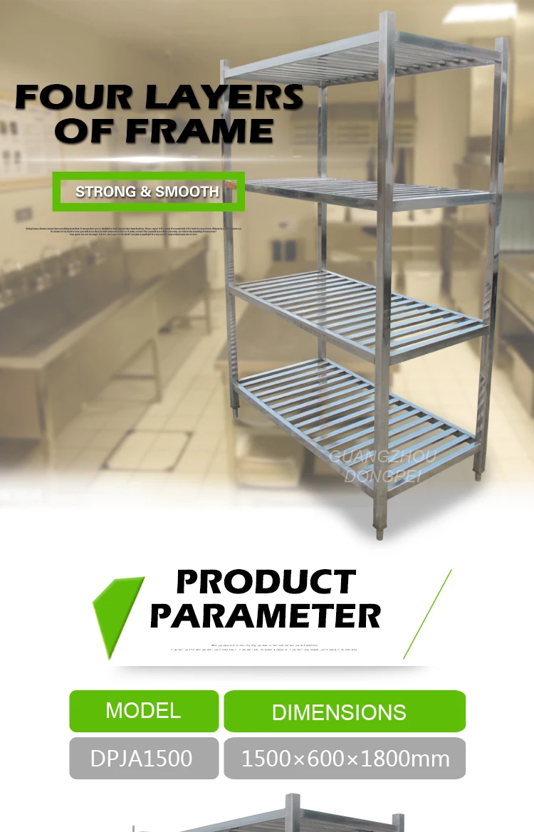 High Quality Stainless Steel 4-layer Frame/ Customizable Storage Shelf ...