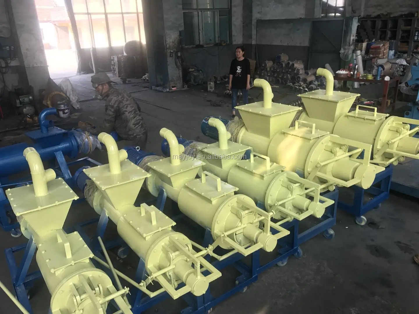 CE Approved Animals Cow Dung Drying Machine Chicken Manure Dewatering ...