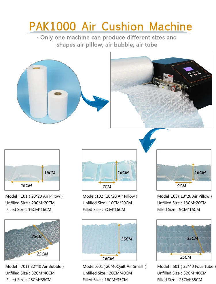 효과적인 보호를 위한 전문 MINI PAK'R 기계 팽창식 에어 쿠션 필름| Alibaba.com