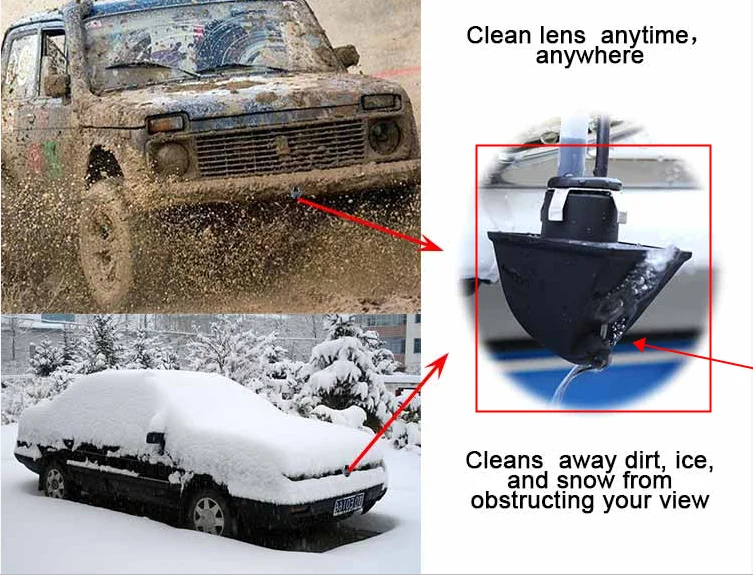Universal Waterproof Windscreen Wiper Reverse Camera with Night Vision ...