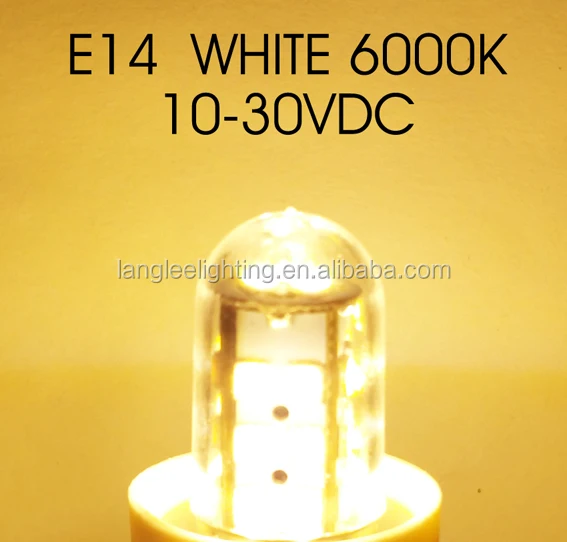 E14 Light Bulb 12v Ac/dc 10-30vdc Lamp E14 Lamp Fridge Or Home Or Solar ...