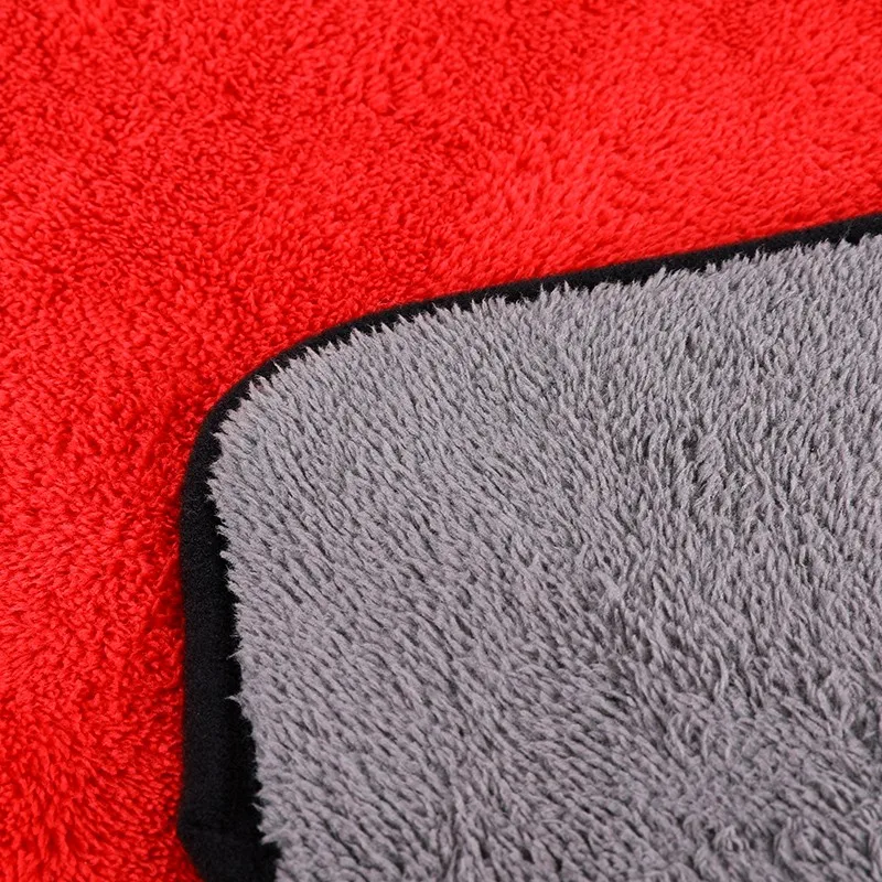 Soft Coral Fleece Car Drying Cloth - 1200 GSM Microfiber
