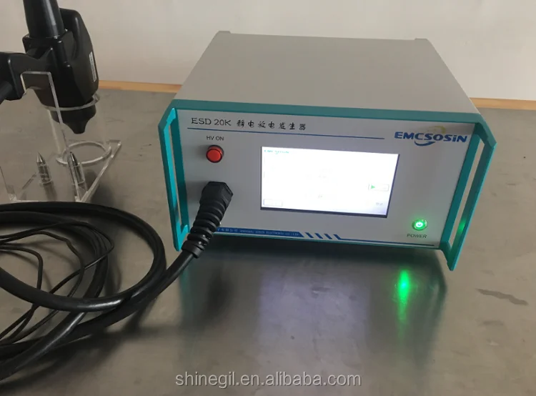 ESD Gun - Electrostatic Discharge Generator with Custom Support