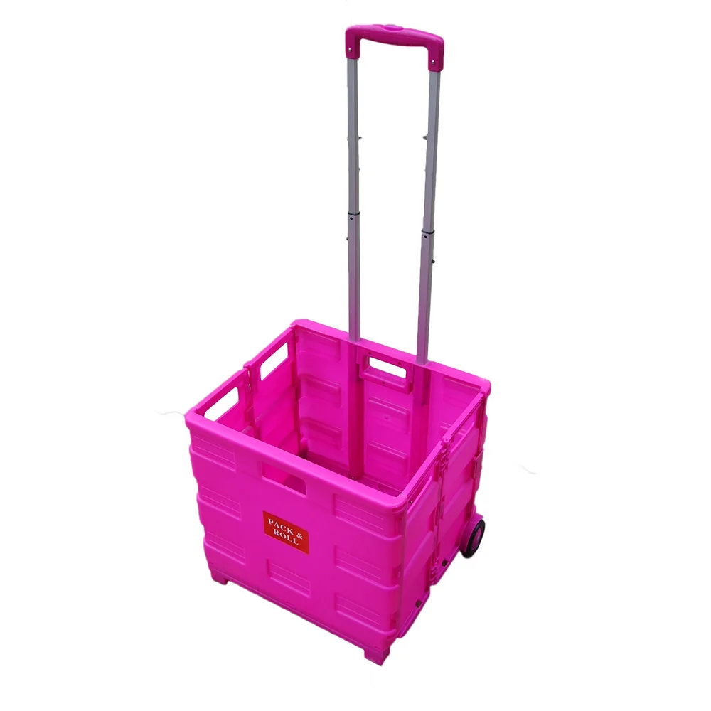 Wholesale 2 Wheels Folding Plastic Tote Cart - Buy Tote Cart,Plastic ...