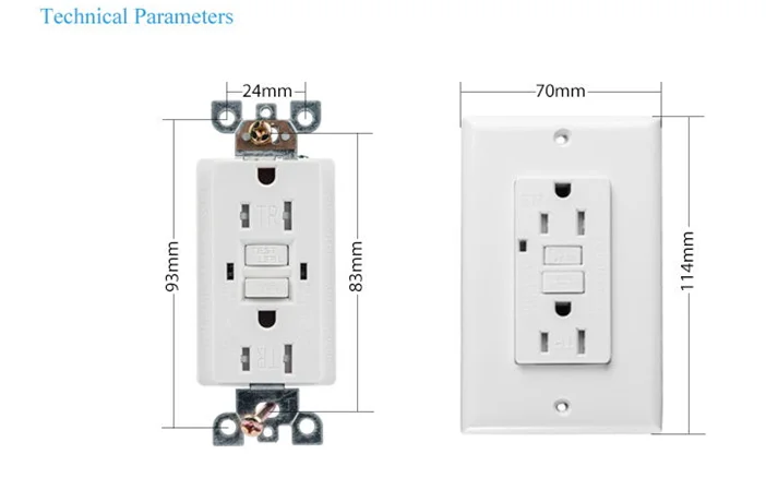 Estándar Americano Receptáculo Gfci Con Ul Ltg20 Self Tierra 20a 125 V ...