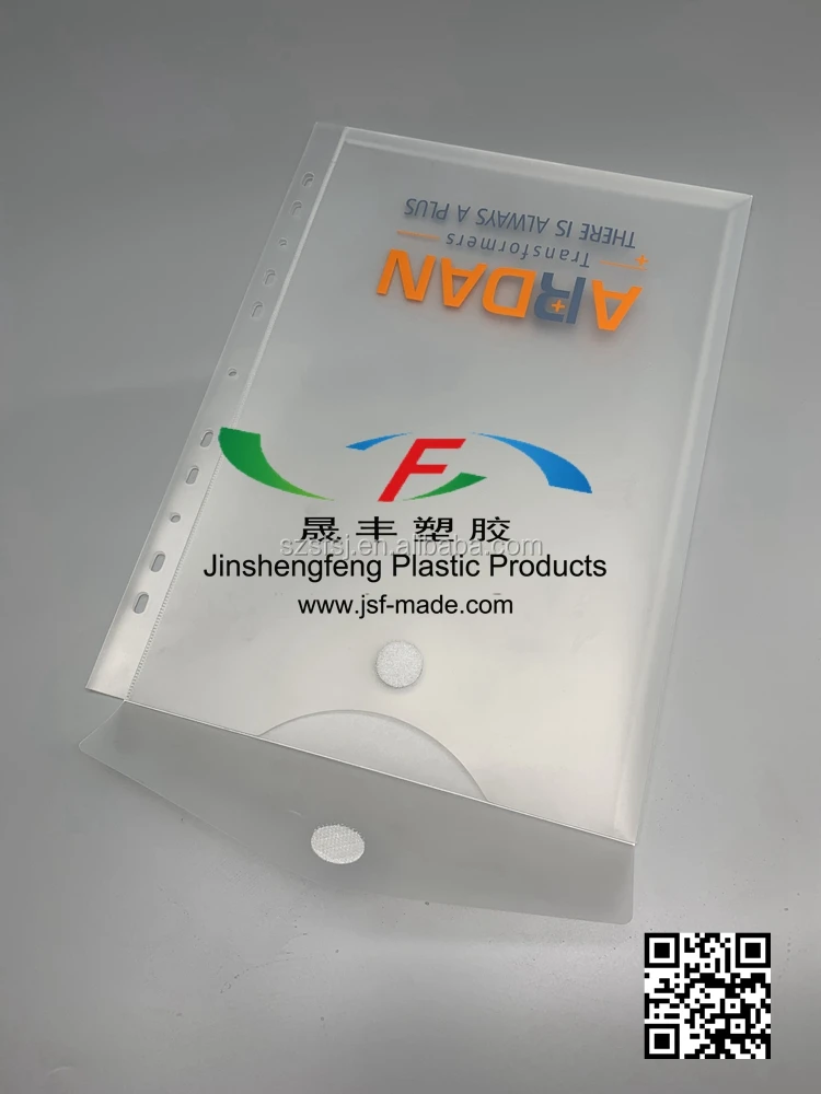 11 Punched Hole Plastic Envelope Document Pouch File Folder For Binder ...