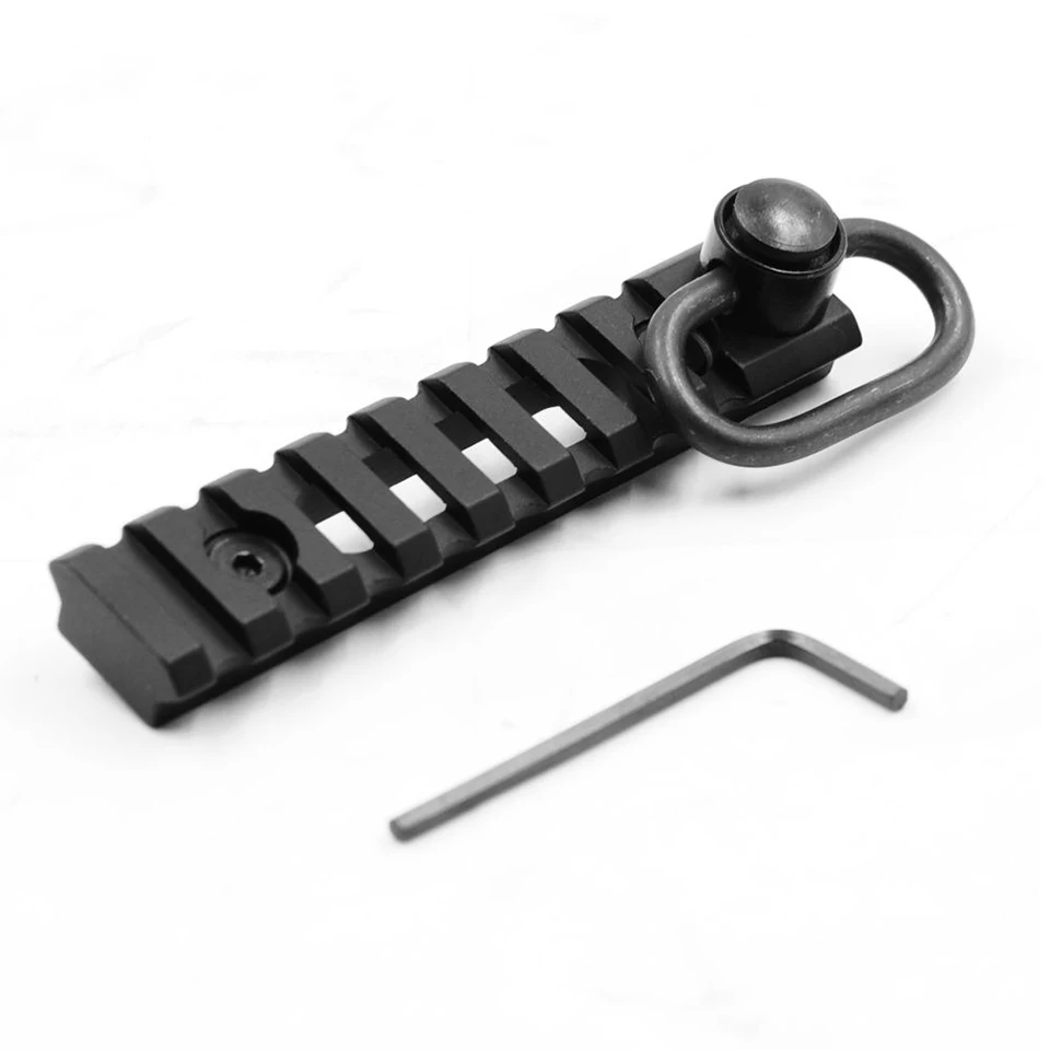 5 Slot Dual Offset Rail Riser Picatinny/weaver Rail Base Qd Quick ...