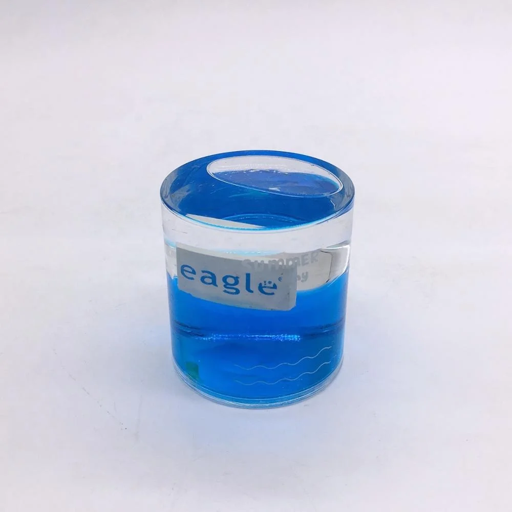 Blue Liquid Aqua Paperweight Cube With Sea Animal 3d Floater - Buy Aqua ...