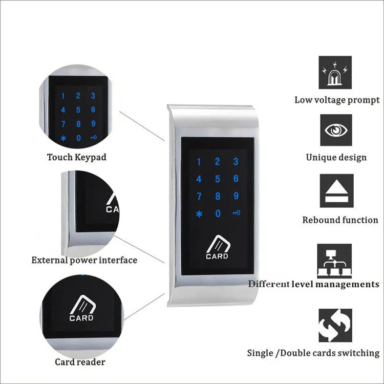 Electronic Keyless Smart Combination Code Locker Locks For Spa Hotel ...