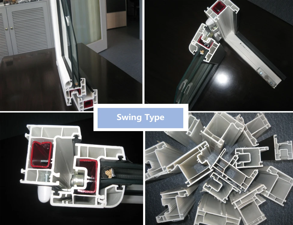 Opening 180 Degree PVC Casement Window - Durable & Stylish
