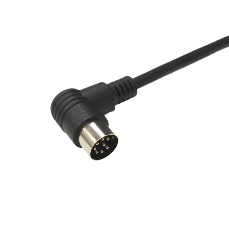Custom Din 8p Angled Molded Plug Connector To Ph 2.0 Pitch Connector ...