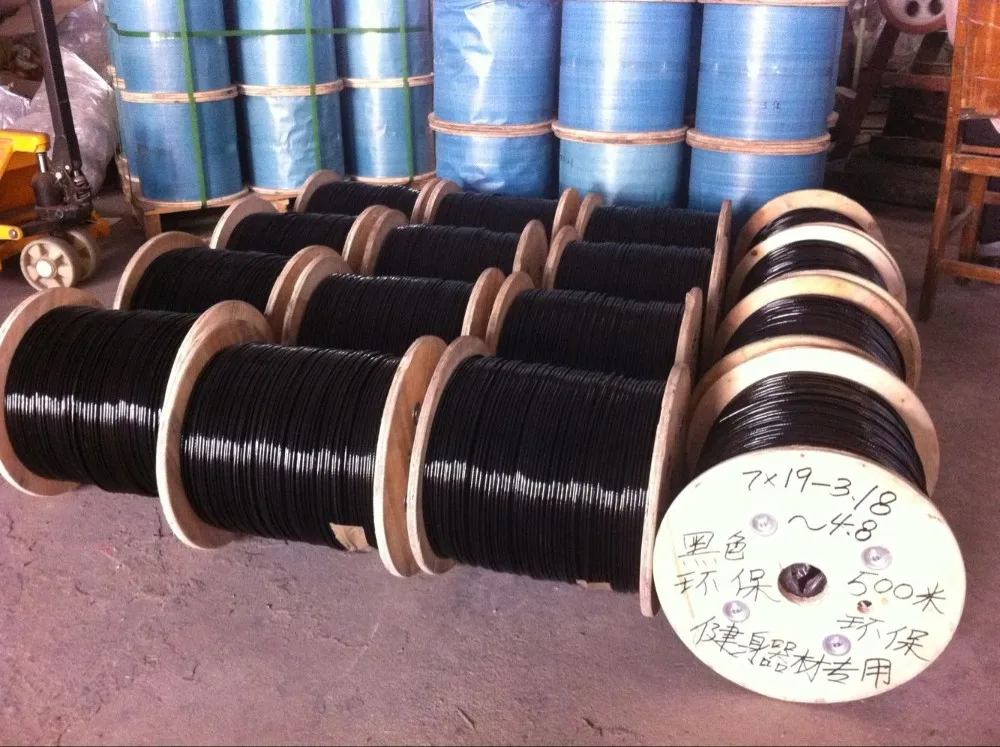 Professional Manufacturer Pvc/pa/pu Plastic Coated Steel Cable Wire ...