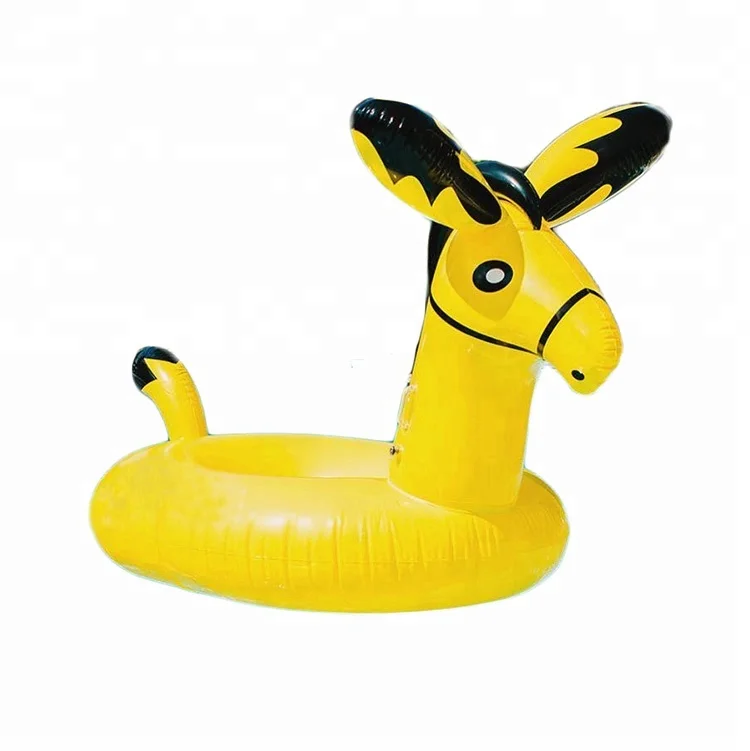 Giant Yellow Racing Horse Inflatable Pool Float Raft - Buy Horse Pool ...