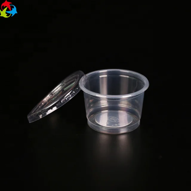 Pequeño Contenedor De Plástico Transparente Para Salsa De Pp Desechable ...