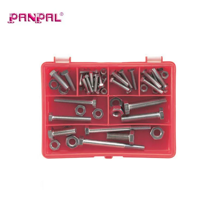 58pc Hexagon Bolt And Nut Set Assortment Kit - Buy M8 Hexagon Bolt And ...