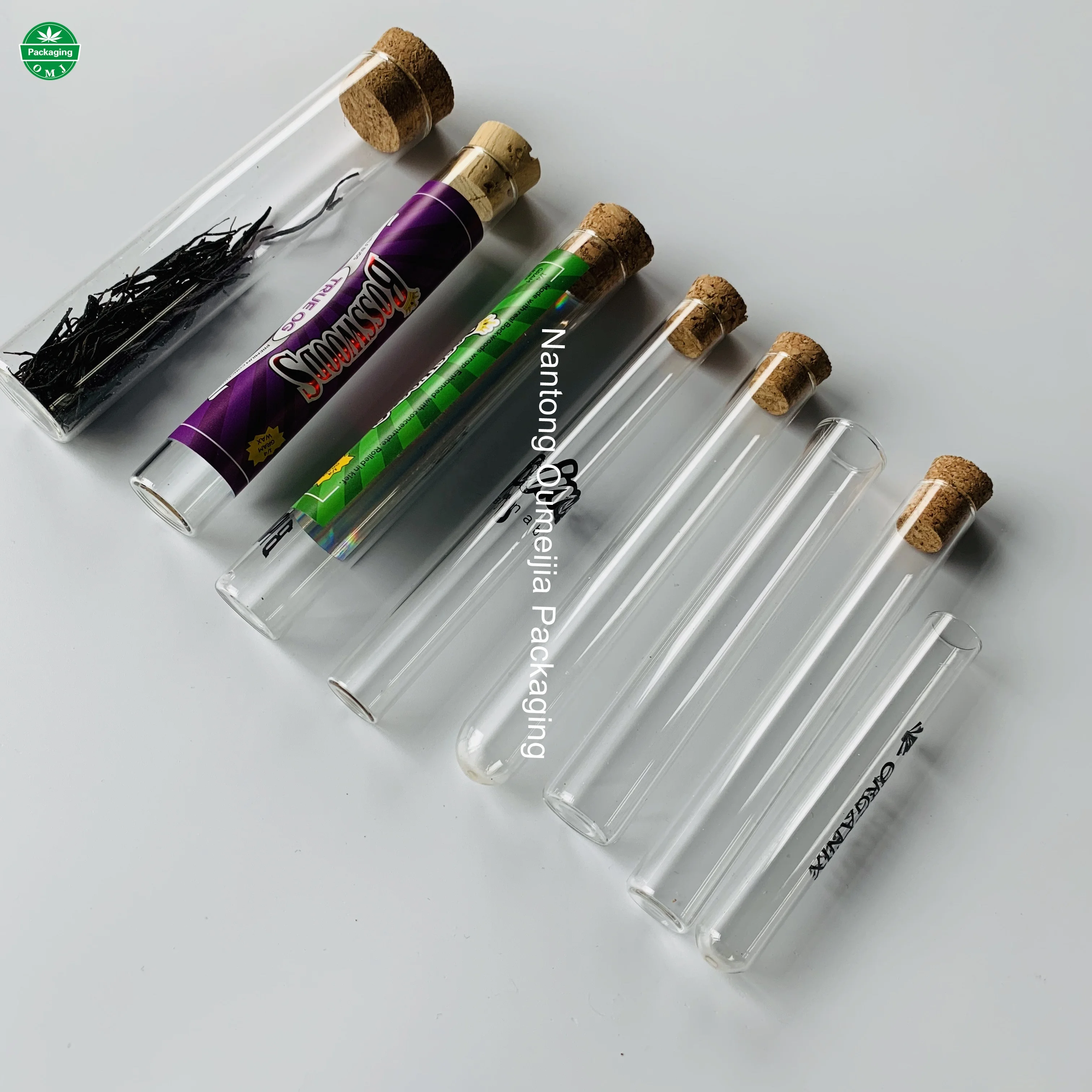 Customize Glass Test Tube With Cork Or Screw Cap For Preroll Or Cigar ...