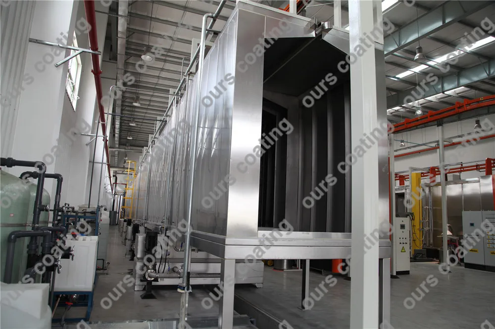 Complete Powder Coating Production Line With Automatic Phosphating Line ...