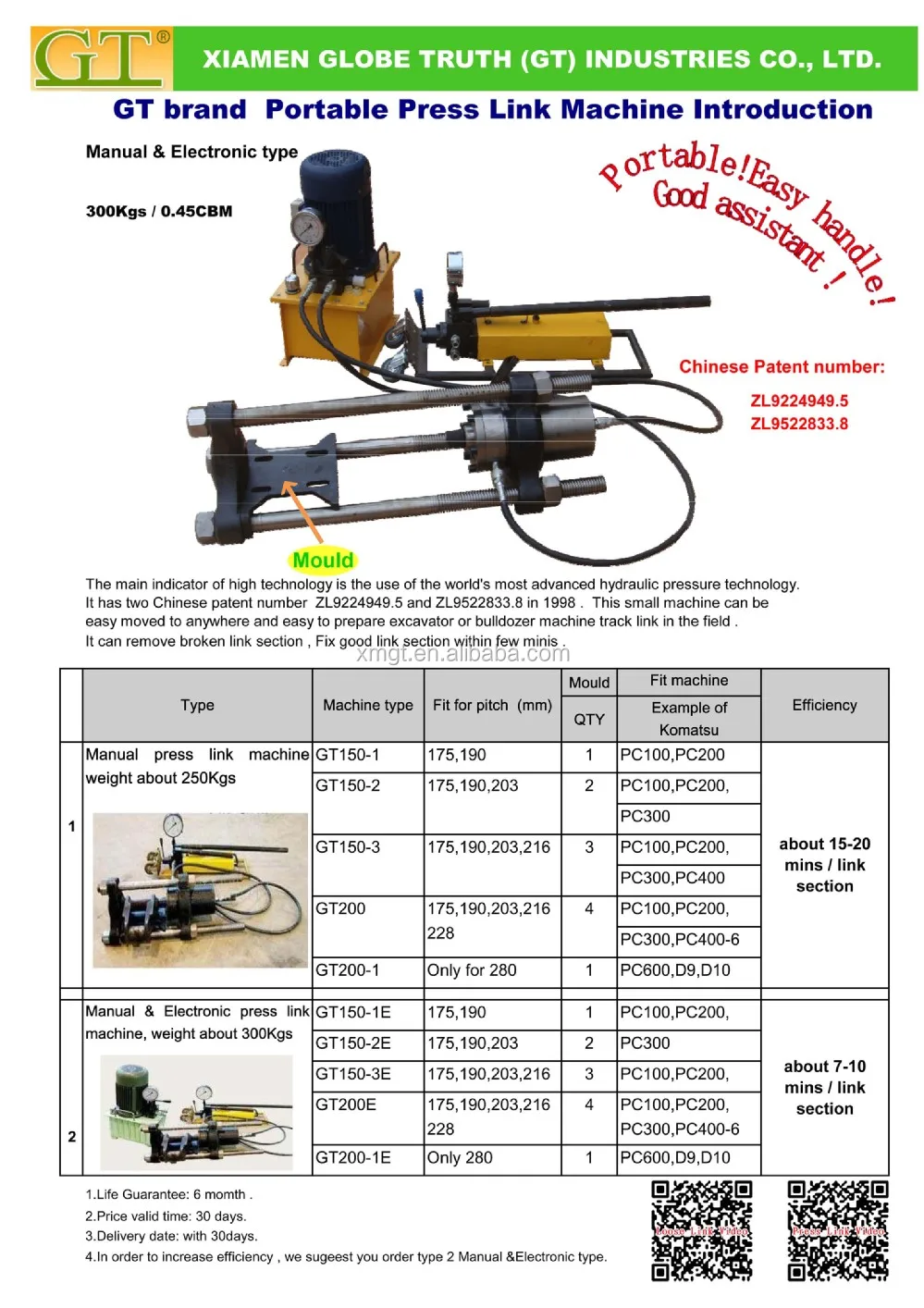 Portable Hydraulic Track Press for Main Sprocket Removal - Ideal for ...