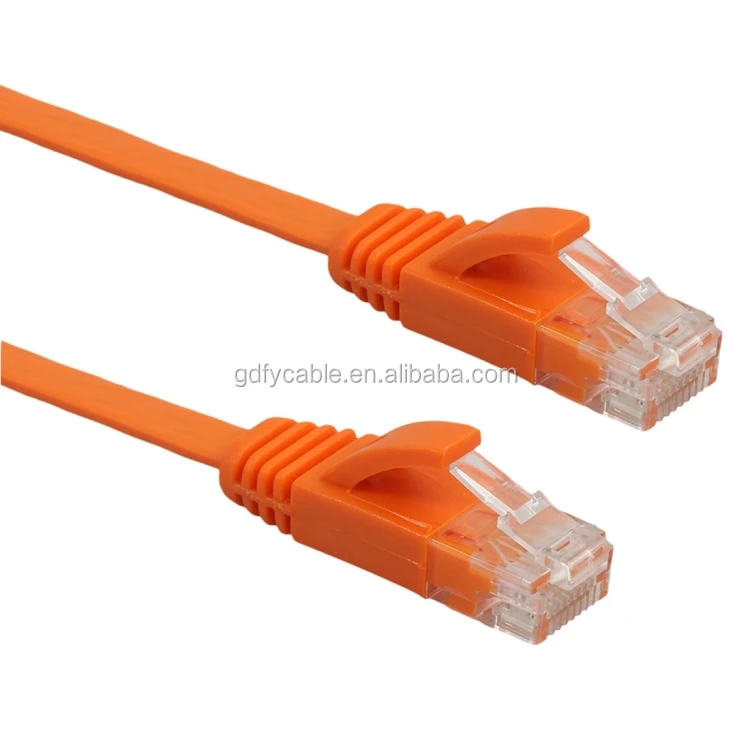 Utp Ethernet Cat6 Flat Patch Cable Super Slim Flat Cat6 Patch Cord 28awg/30awg/32awg - Buy Super ...