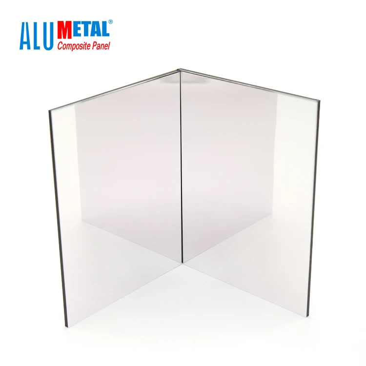 Gold Silver Mirror Finish Composite Exterior Wall Siding Corrugated ...