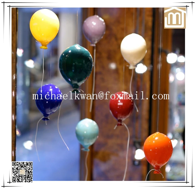 Modern Decorative Handicraft Products Colorful Blown Glass Balloons ...