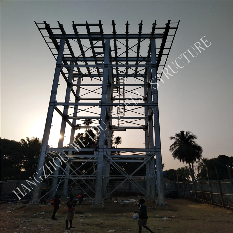 6000 Liter Raw Water Tanks on Steel Structure Towers