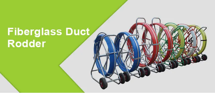 10mm 250m Fiberglass Cable Pulling Duct Rodders,300m Fiber Optic ...