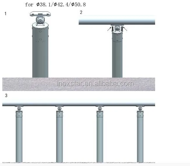 Stainless Steel Adjustable Ball Joint Saddle Brackets