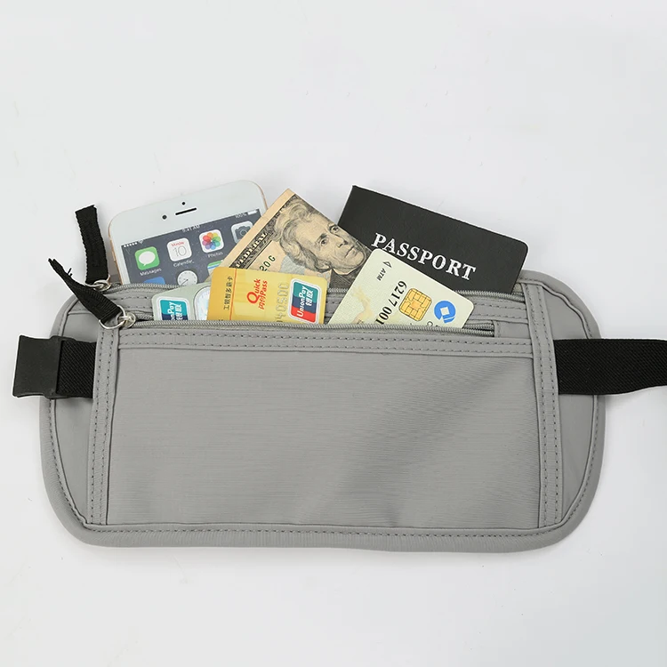 Travel Money Belt Waist Wallet Rfid Blocking Passport Holder For Men ...