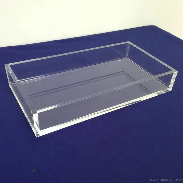 Clear Acrylic Plastic Vision Trough Lucite Flower Vase