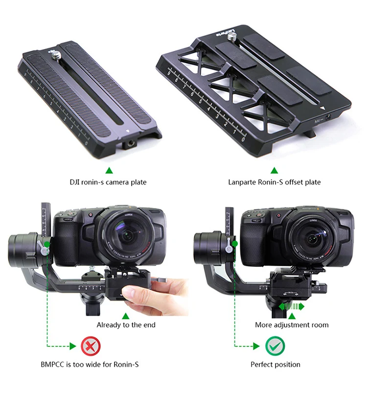 Ronin S Gimbal Accessories Camera Offset Plate For Bmpcc 4k - Buy ...