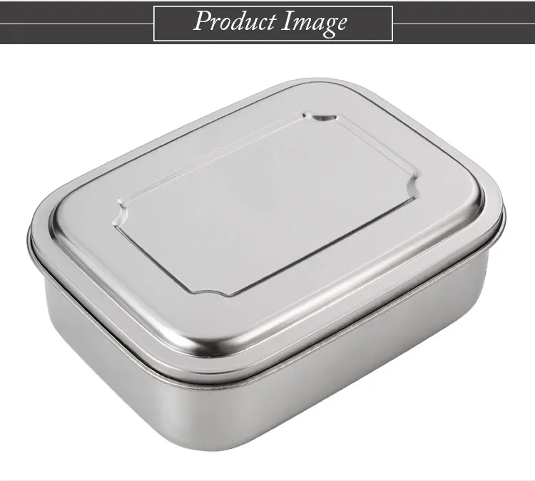 1200ml Square Stainless Steel Food Container With 3 Compartment - Buy ...