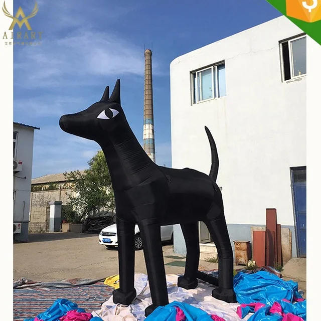Inflatable Doberman Pinscher Mascot - 3m/5m/7m Garden Decoration with ...