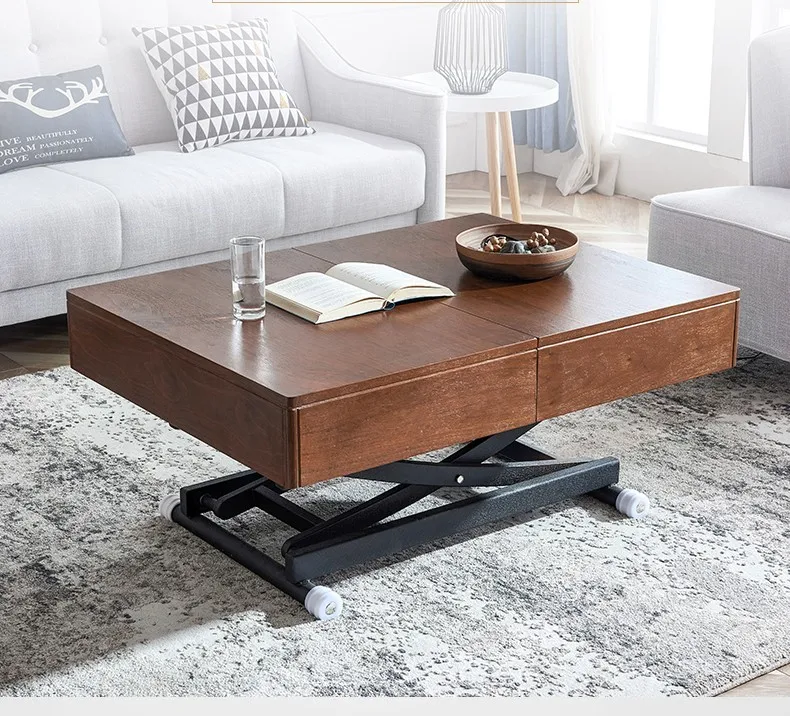 Electric Folding Table - Adjustable, Wooden, and Versatile