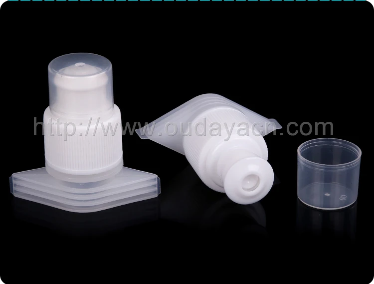 Hot Sale 22mm Push Pull Plastic Spout With Lid For Stand Up Water Bag ...