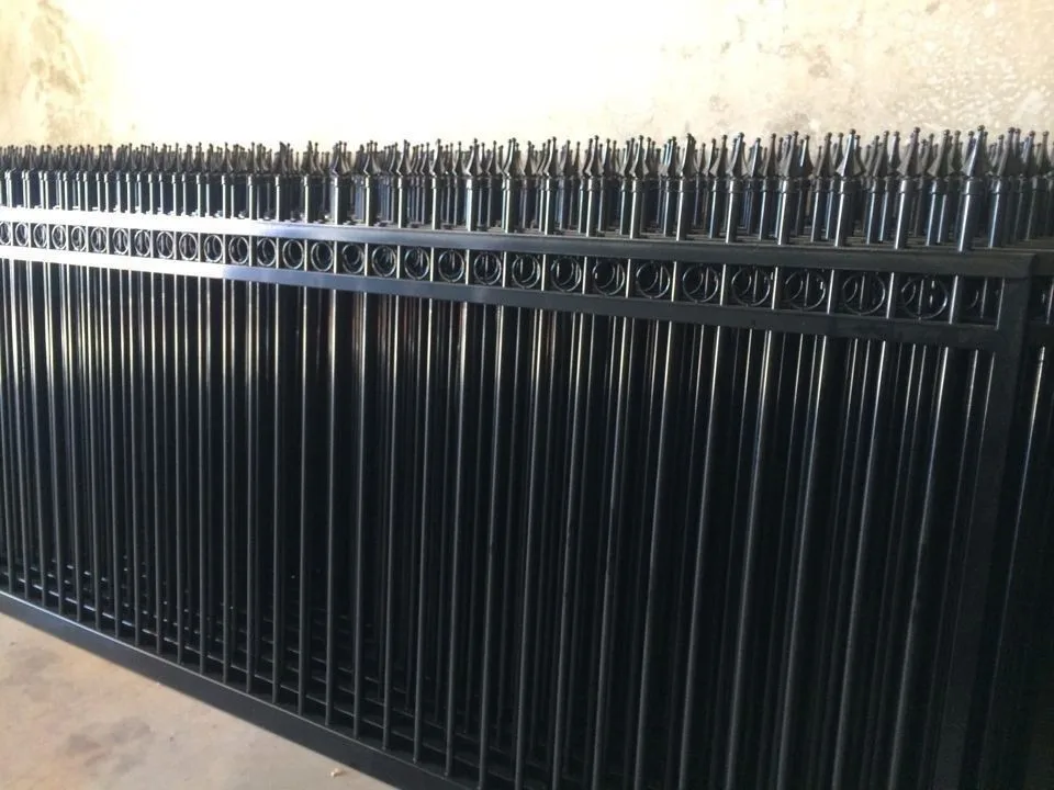 Hot Dip Galvanized Wrought Iron Fence / Steel Wrought Iron Fence ...