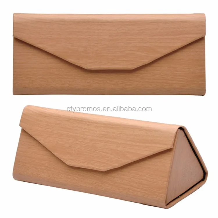 Magnet Folding Triangle Eyeglasses Case with Custom Logo