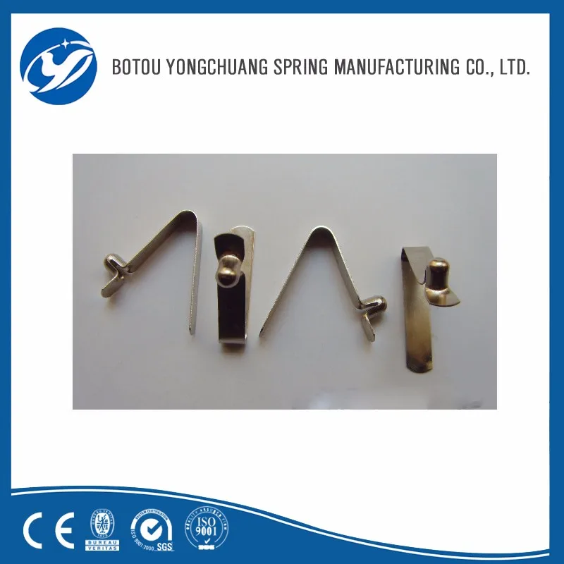 Manufacturer V Shape Push Button Spring Clips - 85LB Load Capacity