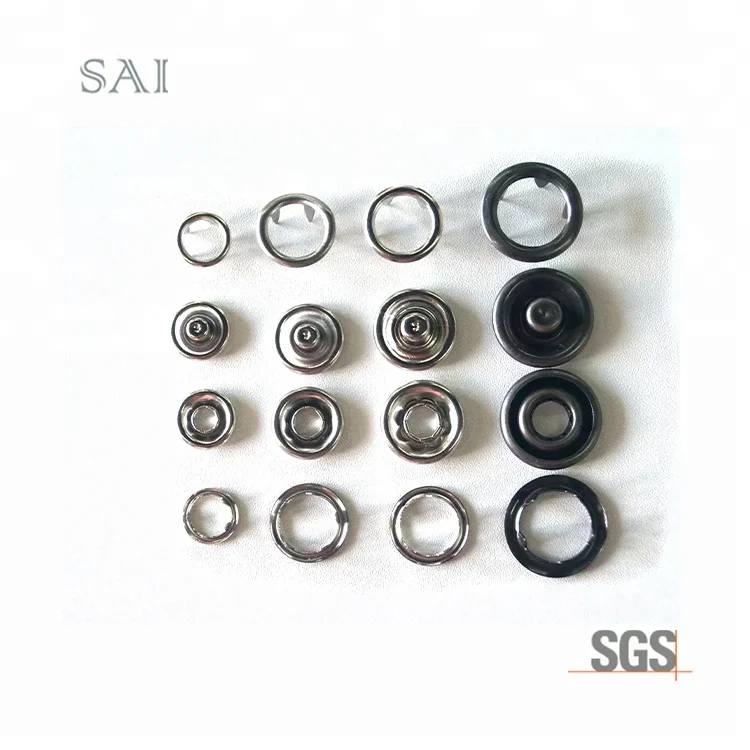 Custom Strong Prong Snap Button With 4 Parts - Buy 13mm Spring Snap ...