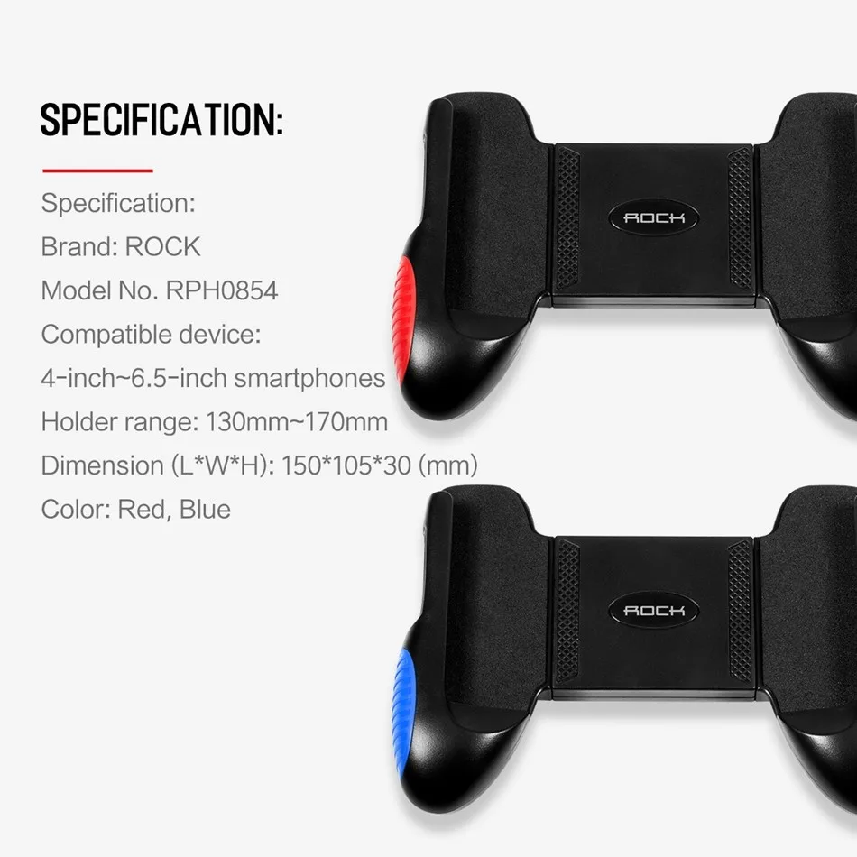 Rock Portable gaming non-slip gamepad mobile phone Game hand Grip ...