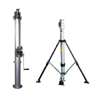 Military Portable Crank Up Telescoping Mast Pole Military For Antenna ...